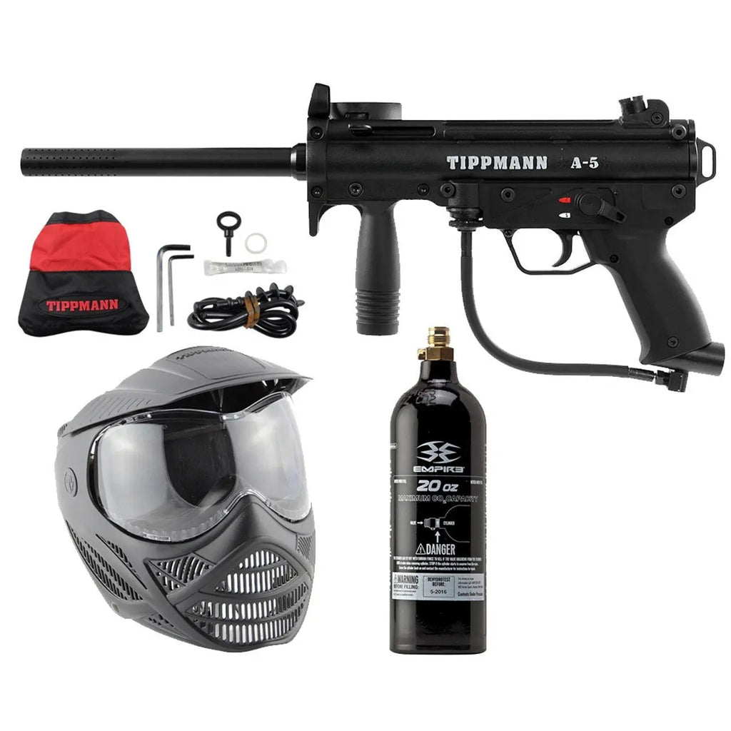 Tippmann A5 Semi Auto Paintball Gun Power Pack | TheBladeBros.com
