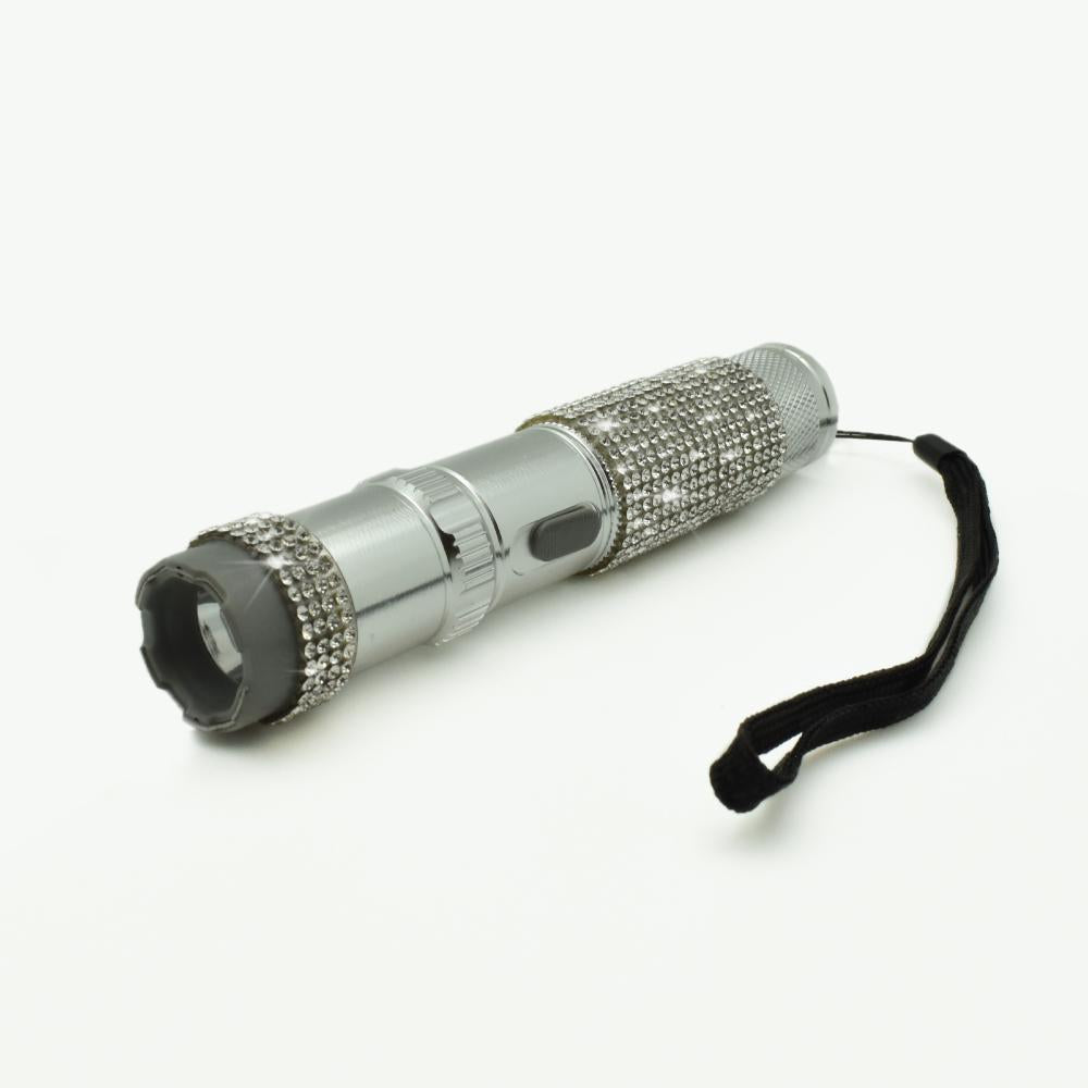 RhineStun 75,000,000* Stun Flashlight - BLING Silver | TheBladeBros.com