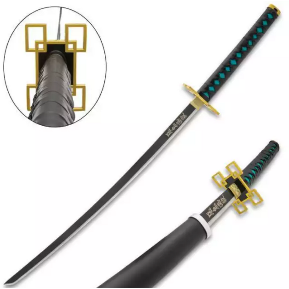Muichiro Tokito - Demon Slayer Unsharpened Replica Anime Sword Green