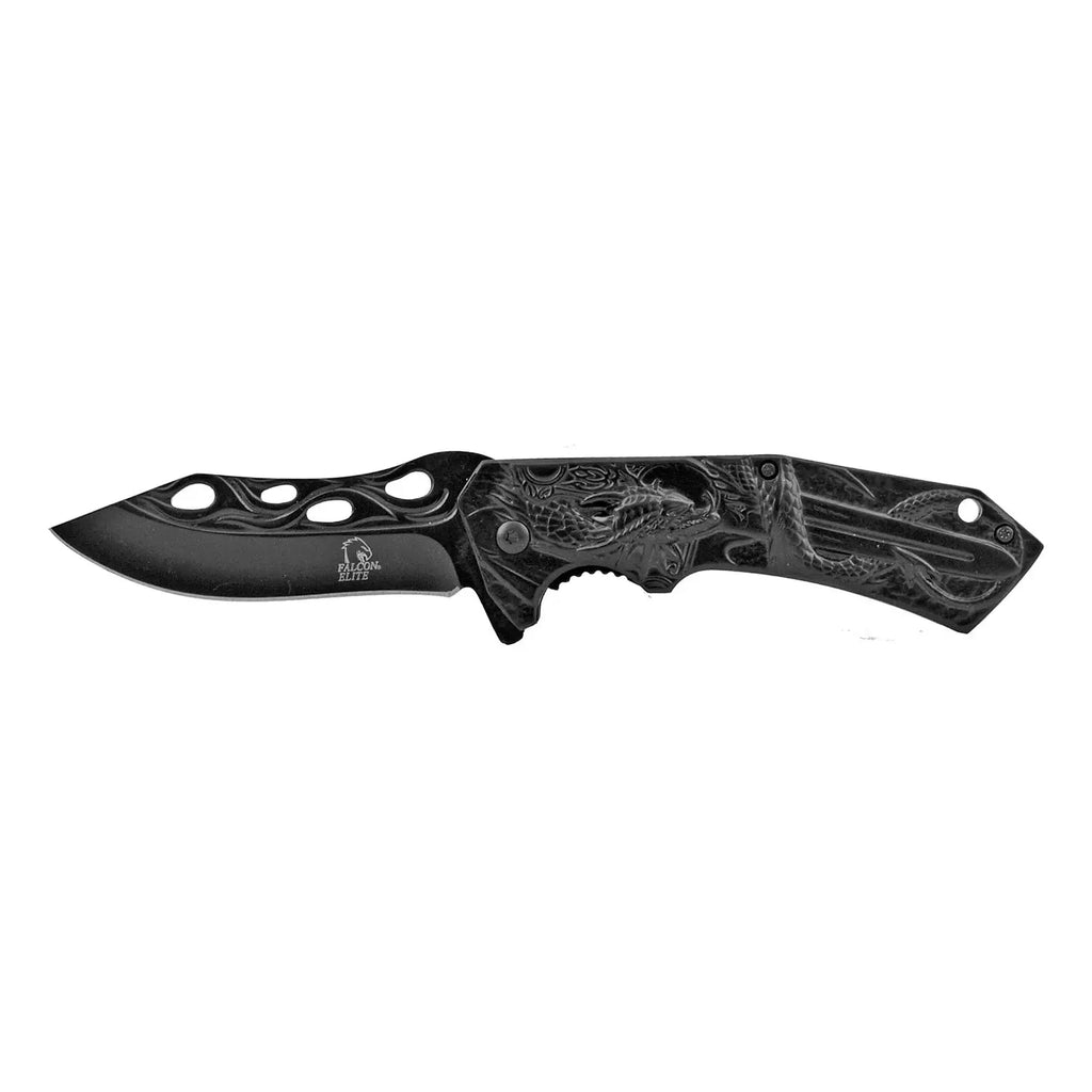 4.75" Stainless Steel Battle Ready Dragon Slayer Spring Assisted ...